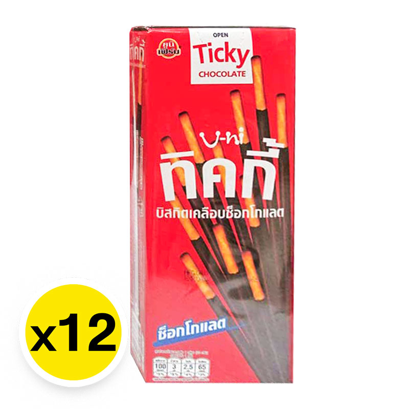 TICKY Chocolate Biscuit 18 g x 12 | Makro PRO