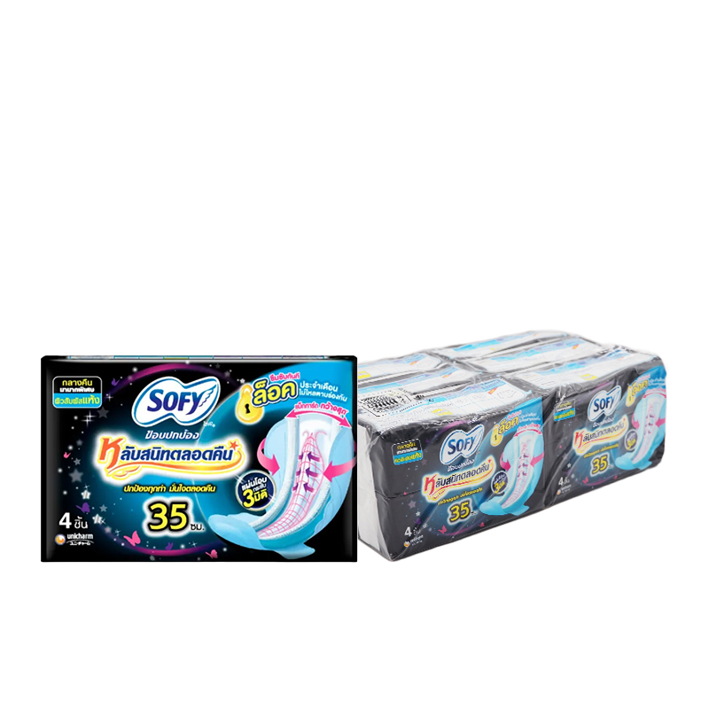 SOFY Side Gather Night 35 cm 4 pcs x 6 | Makro PRO