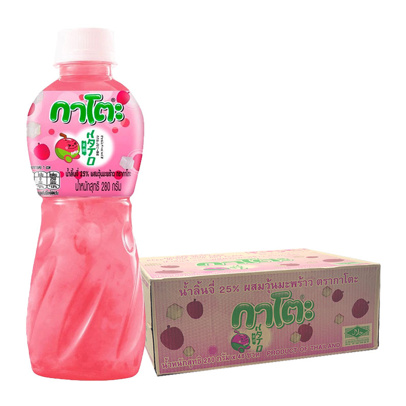 KATO 25 Lychee Juice With Nata De Coco 280 Ml X 48 Makro PRO
