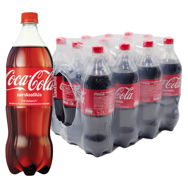 COKE Soft Drink Original Less Sugar 1.25 l x 12 | Makro PRO