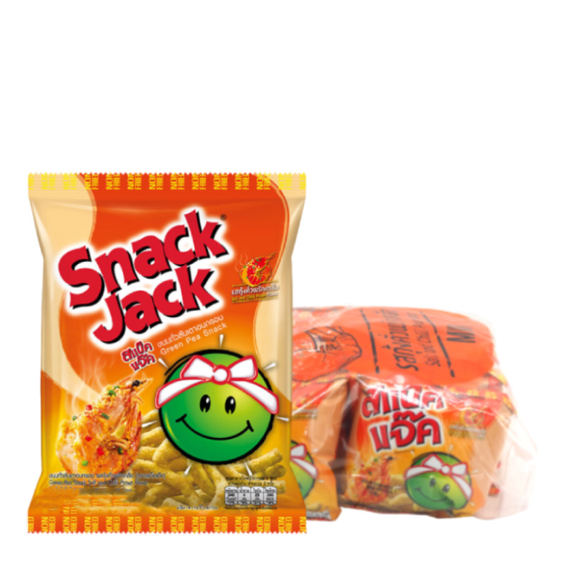 SNACK JACK Green Pea Snack Salt Chilli Prawn 15 g x 12 | Makro PRO