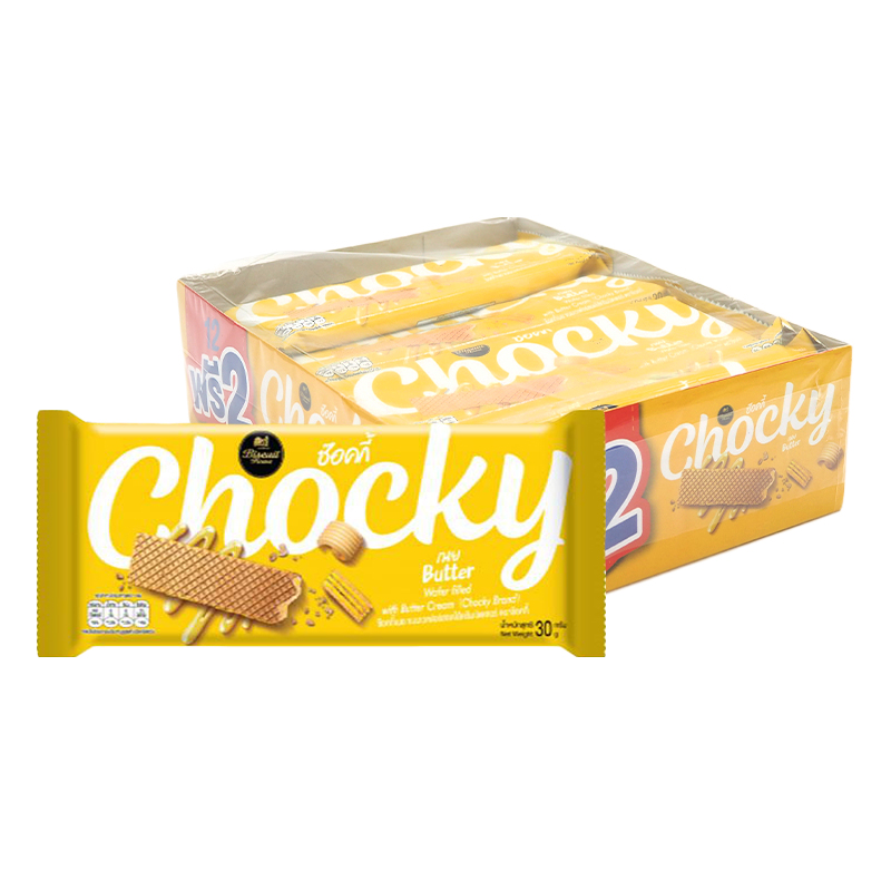 CHOCKY Wafer Cream Butter 30 g 12 pcs | Makro PRO
