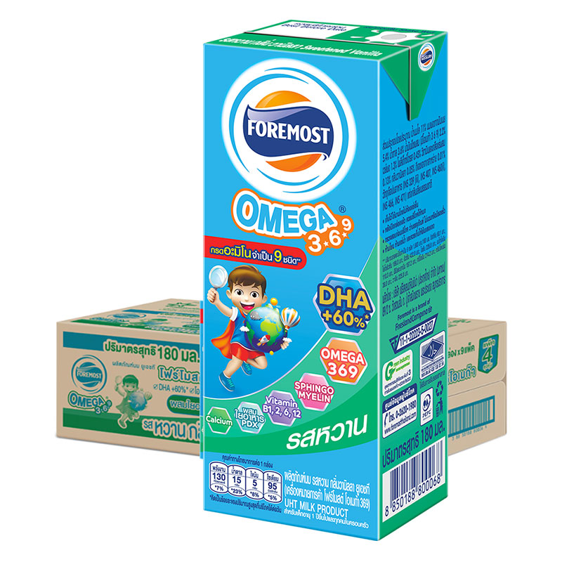FOREMOST Omega UHT Sweet 180 ml x 36 | Makro PRO