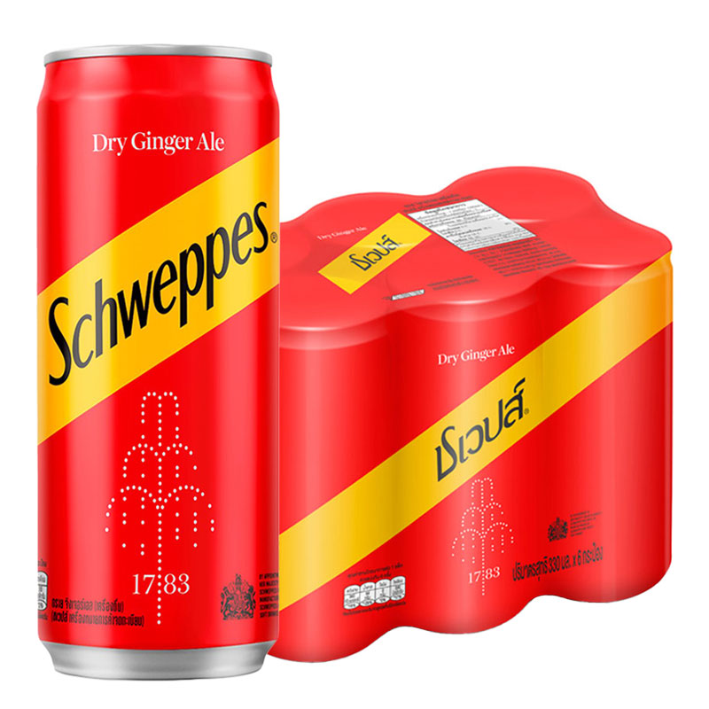 SCHWEPPES Dry Ginger Ale 330 ml x 6 | Makro PRO