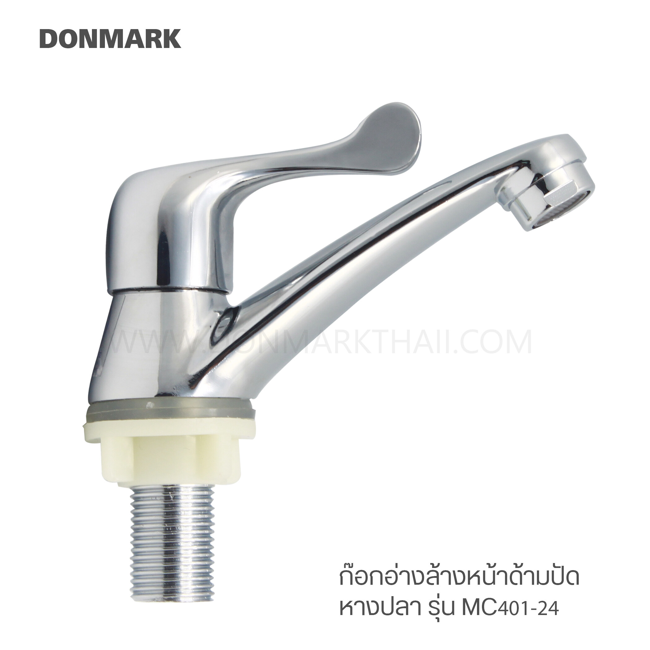 DONMARK ก๊อกน้ำ ก๊อกน้ำอ่างล้างหน้าแบบปัด ทรงหางปลา รุ่น MC401-24 | Makro PRO