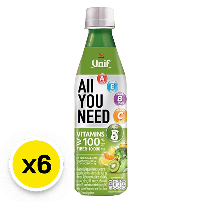 UNIF All You Need 96% Green Vegetable Mixed 300 ml x 6 | Makro PRO