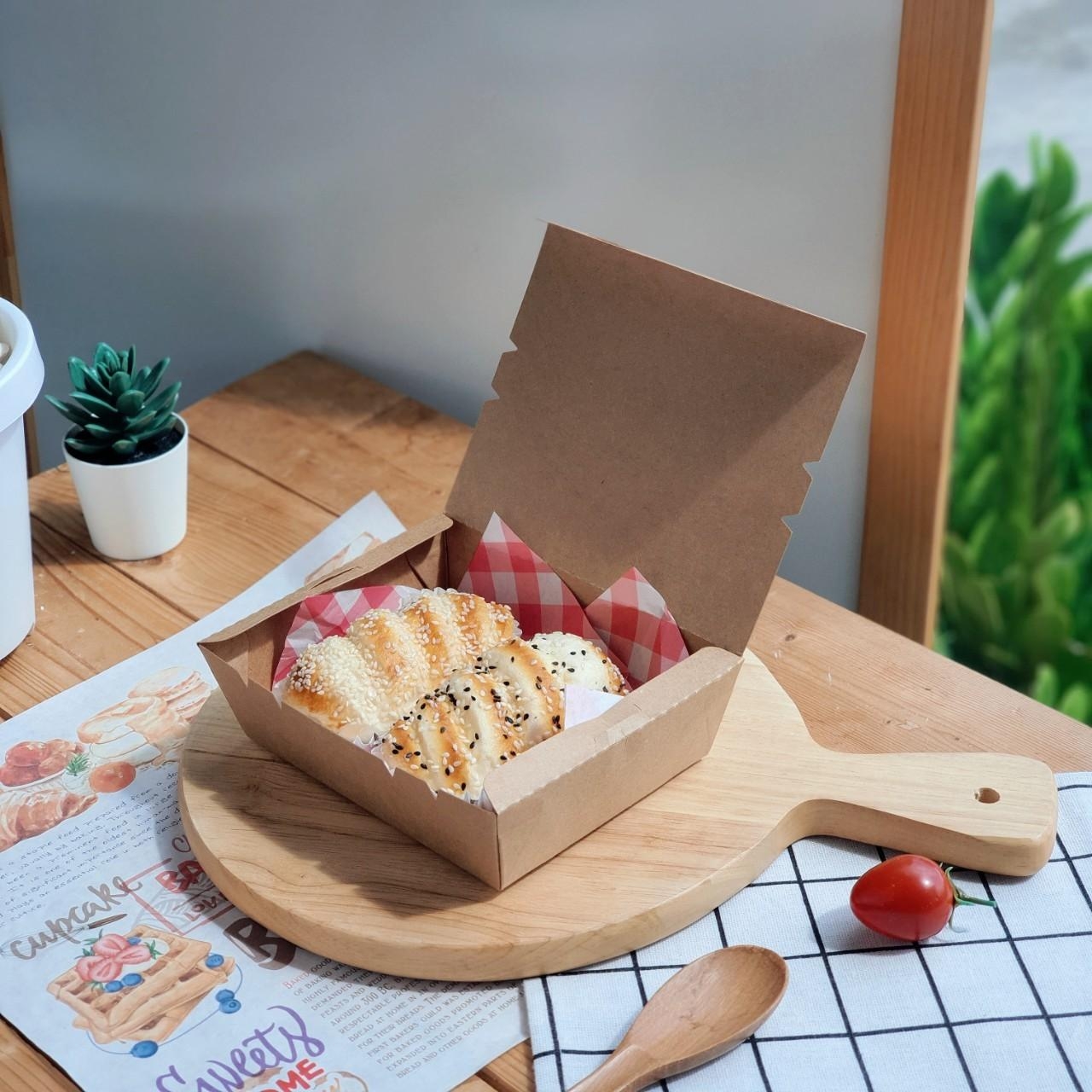 GoodBoxPack กล่องกระดาษคราฟท์ 900 มล. แพ็ค 50 ใบ | Makro PRO