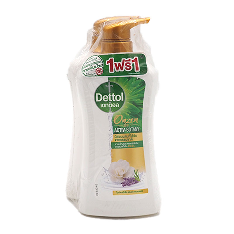 เดทตอล ครีมอาบน้ำ ออนเซ็น แอคทีฟ-โบทานี่ ไวท์คามีเลียแอนด์ลาเวนเดอร์ 450 มล. x 1+1 | Makro PRO