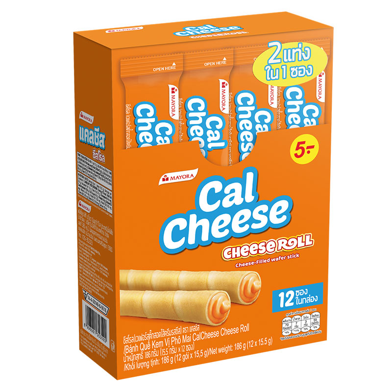 CALCHEESE Cheese Roll 15.5 g 12 pcs | Makro PRO