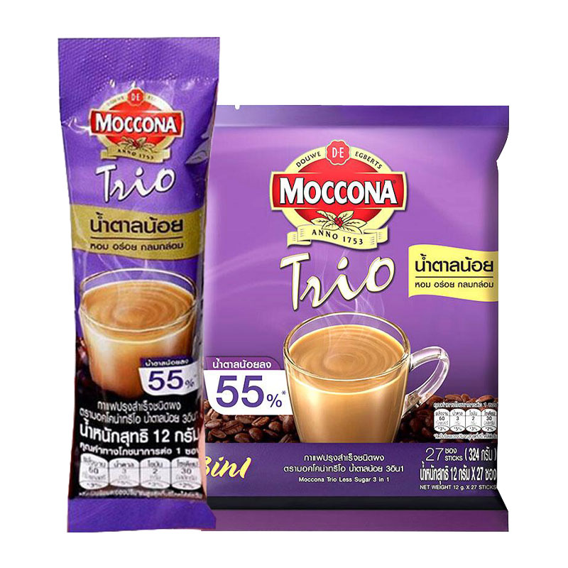 MOCCONA Trio Less Sugar 12 g 27 sachets | Makro PRO
