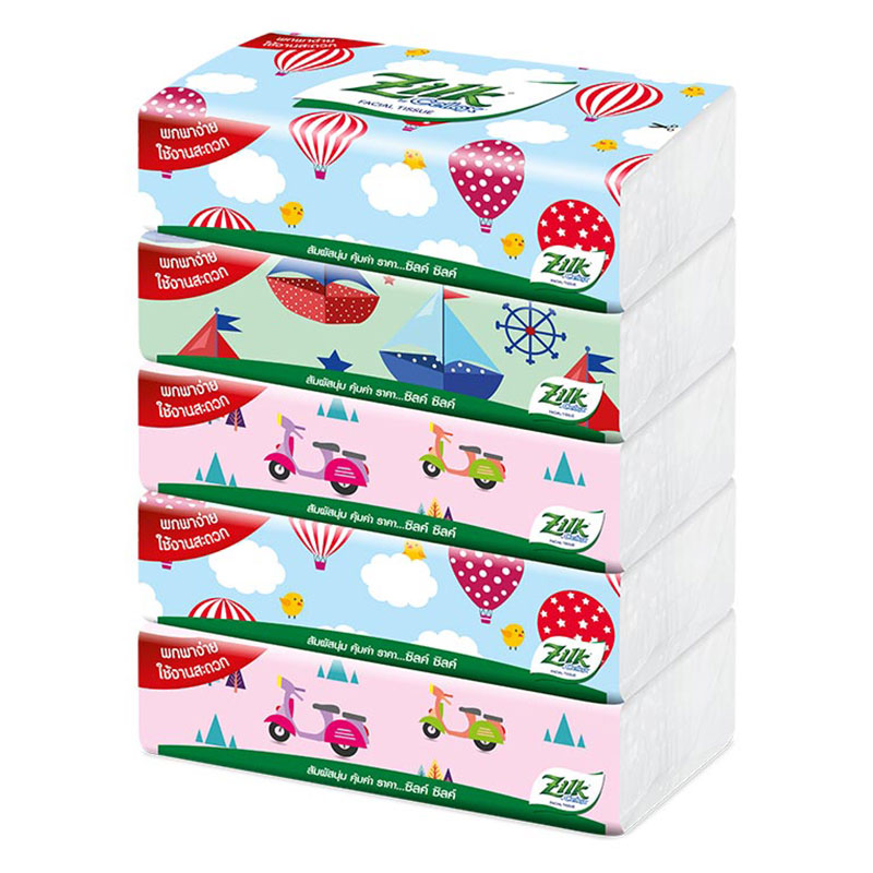 ZILK Soft Box Facial Tissues 120 Sheets X 5 | Makro PRO