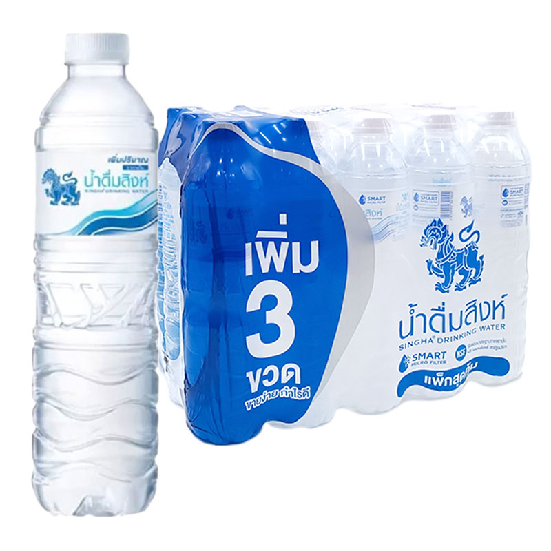 SINGHA Drinking Water 600 ml x 12+3 | Makro PRO