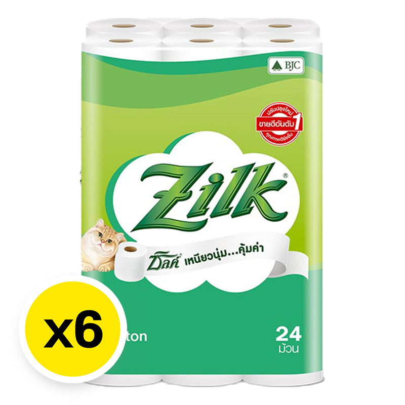 ZILK Cotton Toilet Tissue 24 rolls x 6 | Makro PRO