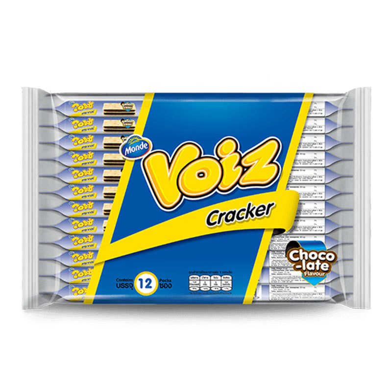 VOIZ Cracker with Chocolate Cream Filling 24 g 12 pcs | Makro PRO