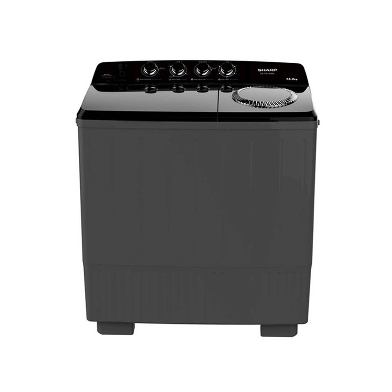 SHARP WASHING MACHINE TWIN TUB 15 KG. #ES-TW150BK BLACK | Makro PRO