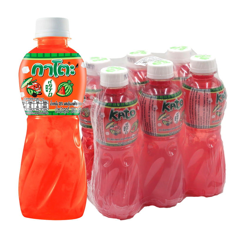 KATO 10% Watermelon Juice with Nata De Coco 280 ml x 6 | Makro PRO