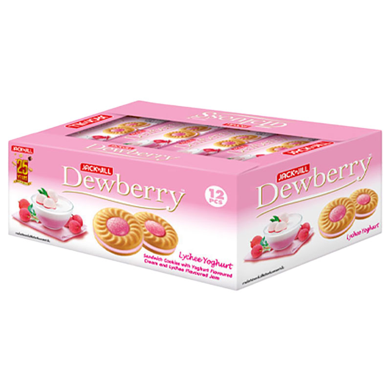 DEWBERRY Cookies Lychee 27 g 12 pcs | Makro PRO