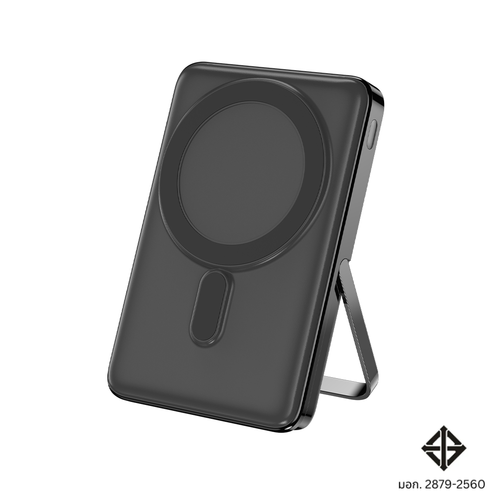 พิเซ็น พาวเวอร์แบงค์ 10,000 mAh Magnetic Wireless TP-D080 สีเทา | Makro PRO
