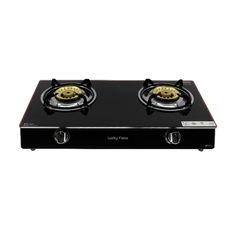 ลัคกี้เฟลม เตาแก๊สตั้งโต๊ะ 2 หัวเตา รุ่น AG-112SS | Makro PRO