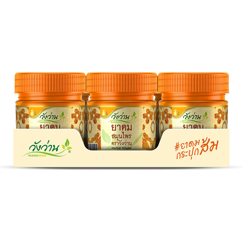 WANGWAN Herbal Inhaler Orange 8 g x 3 | Makro PRO